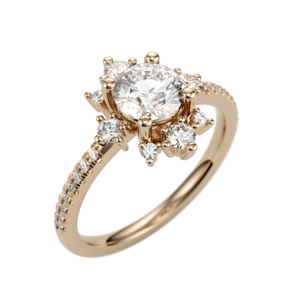 Round Vintage Engagement Ring | Shop Citrus Studio